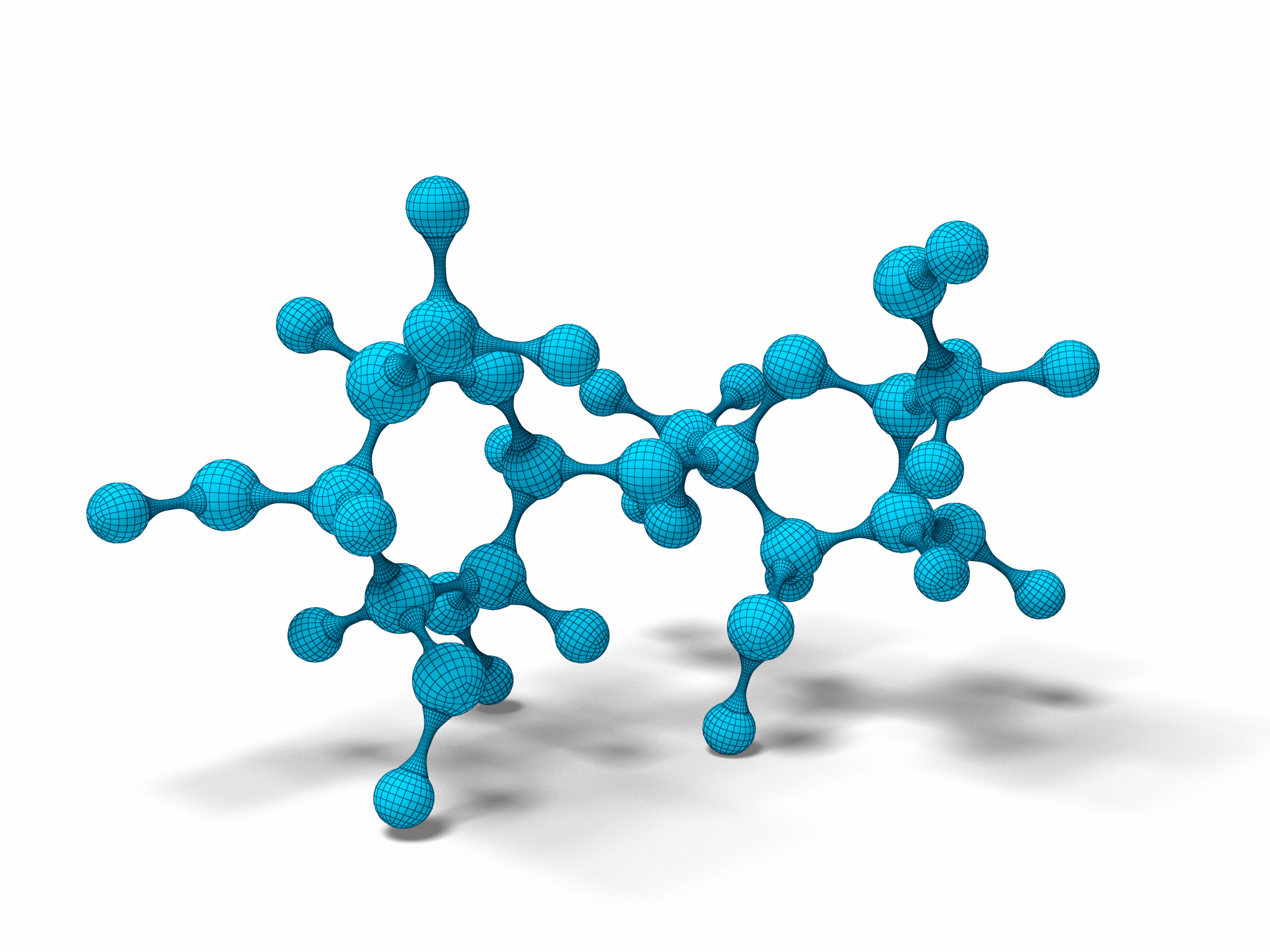 3D sucrose molecule c12h22o11 modeled model - TurboSquid 1551452