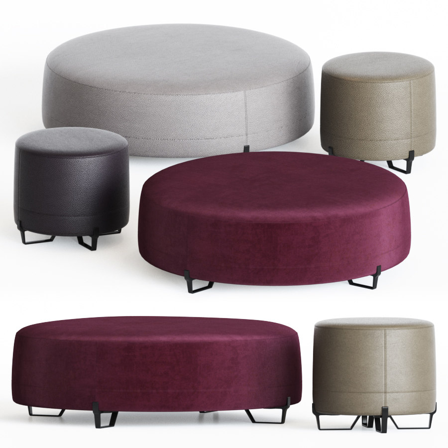 New york poufs poliform model - TurboSquid 1551869
