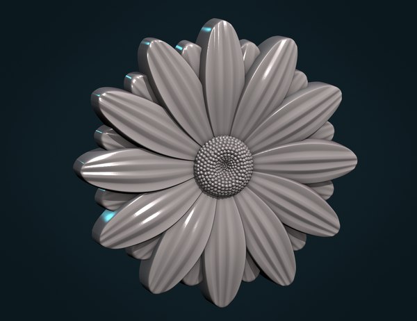 Flower daisy 3D - TurboSquid 1552047