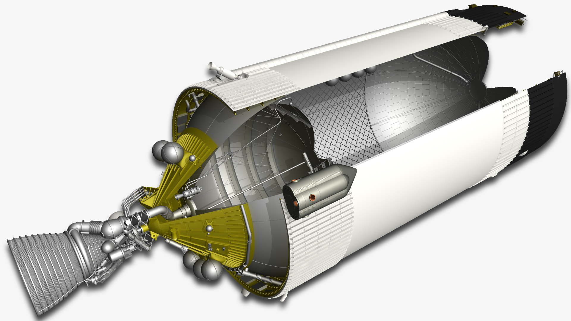 3D saturn v s-ivb stage - TurboSquid 1552240