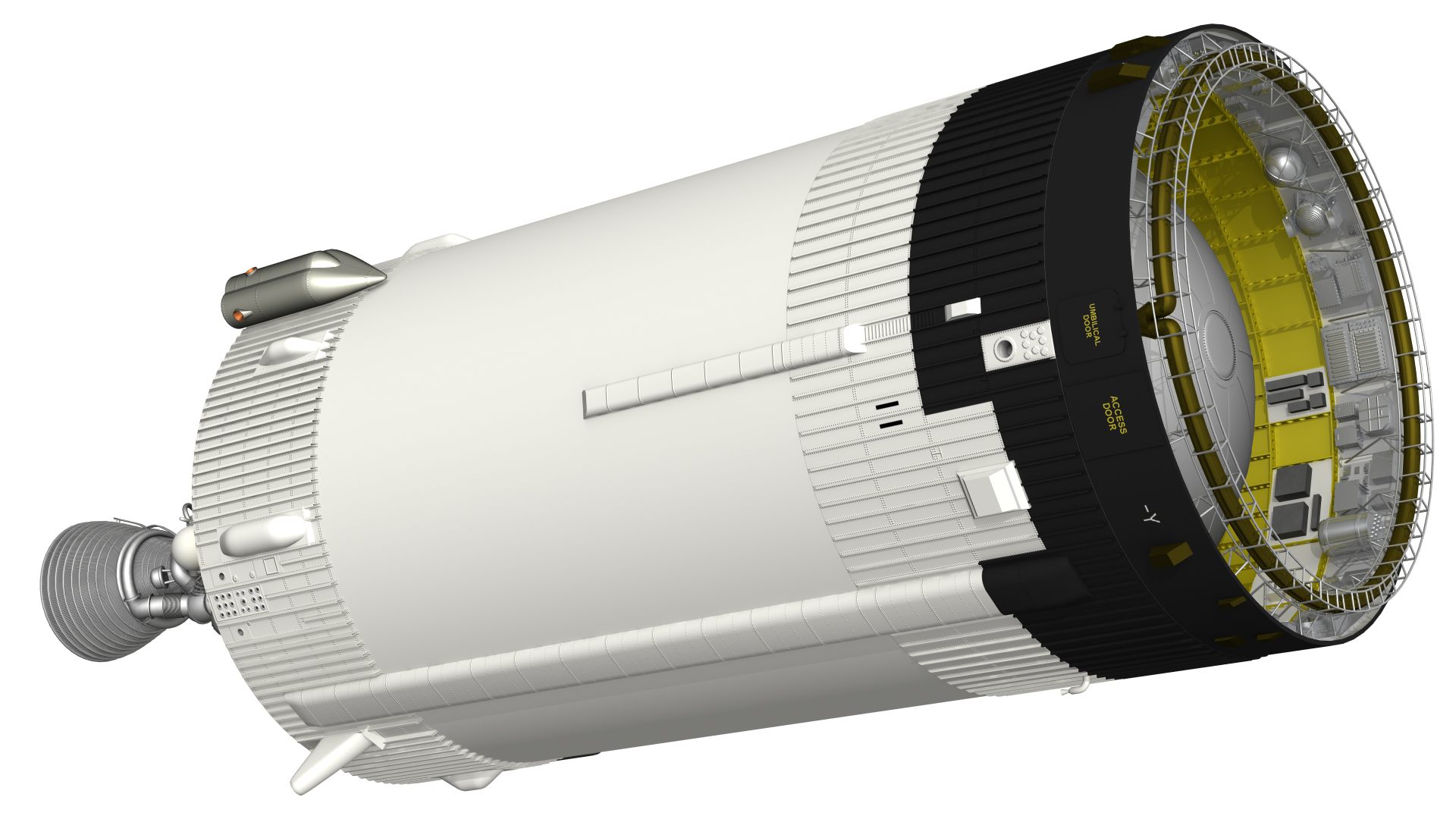 3D saturn v s-ivb stage - TurboSquid 1552240