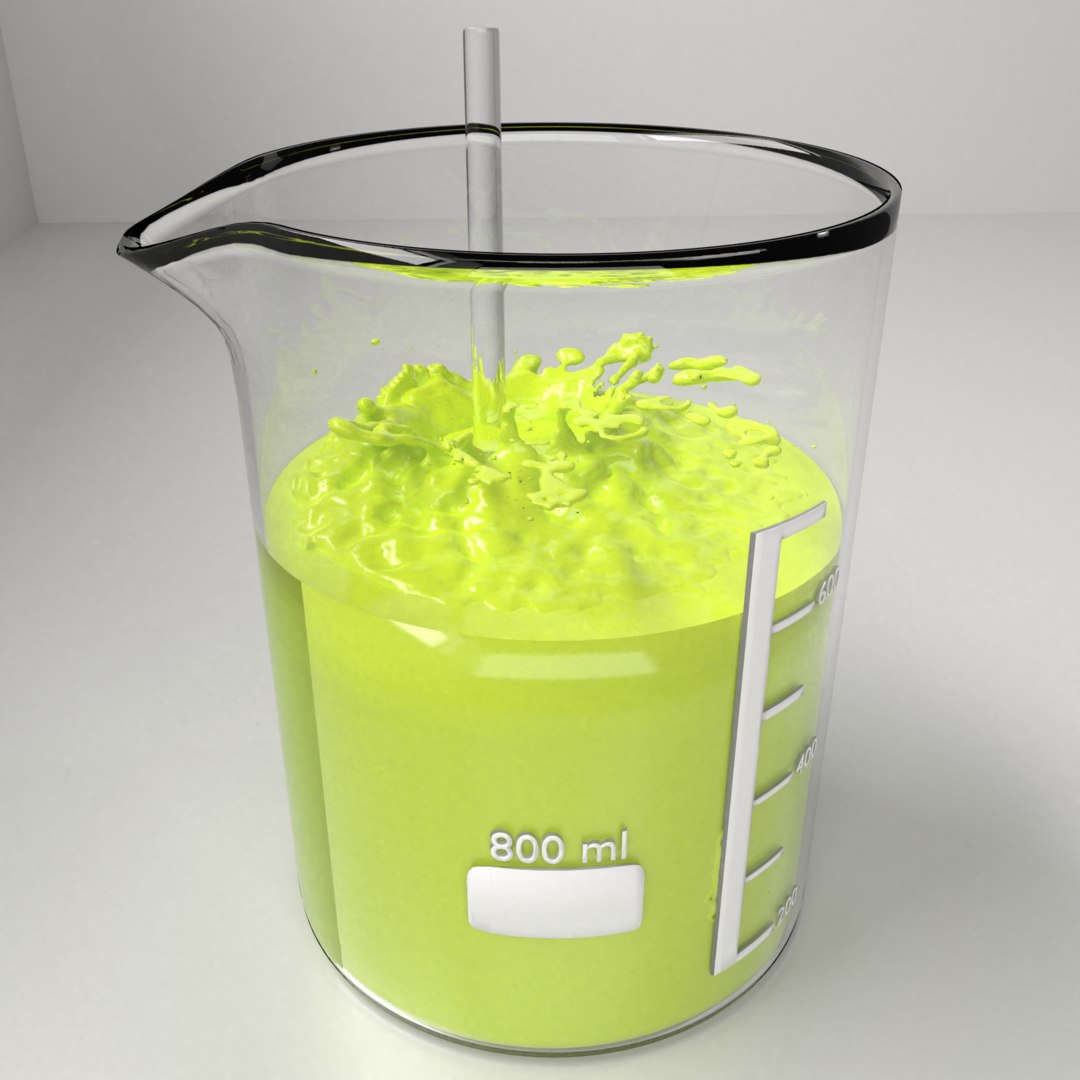 3D model 800 ml glass beaker - TurboSquid 1552261