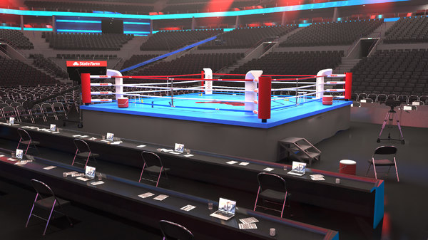 Estádio de boxe - alto nível de detalhes Modelo 3D - TurboSquid 1552279