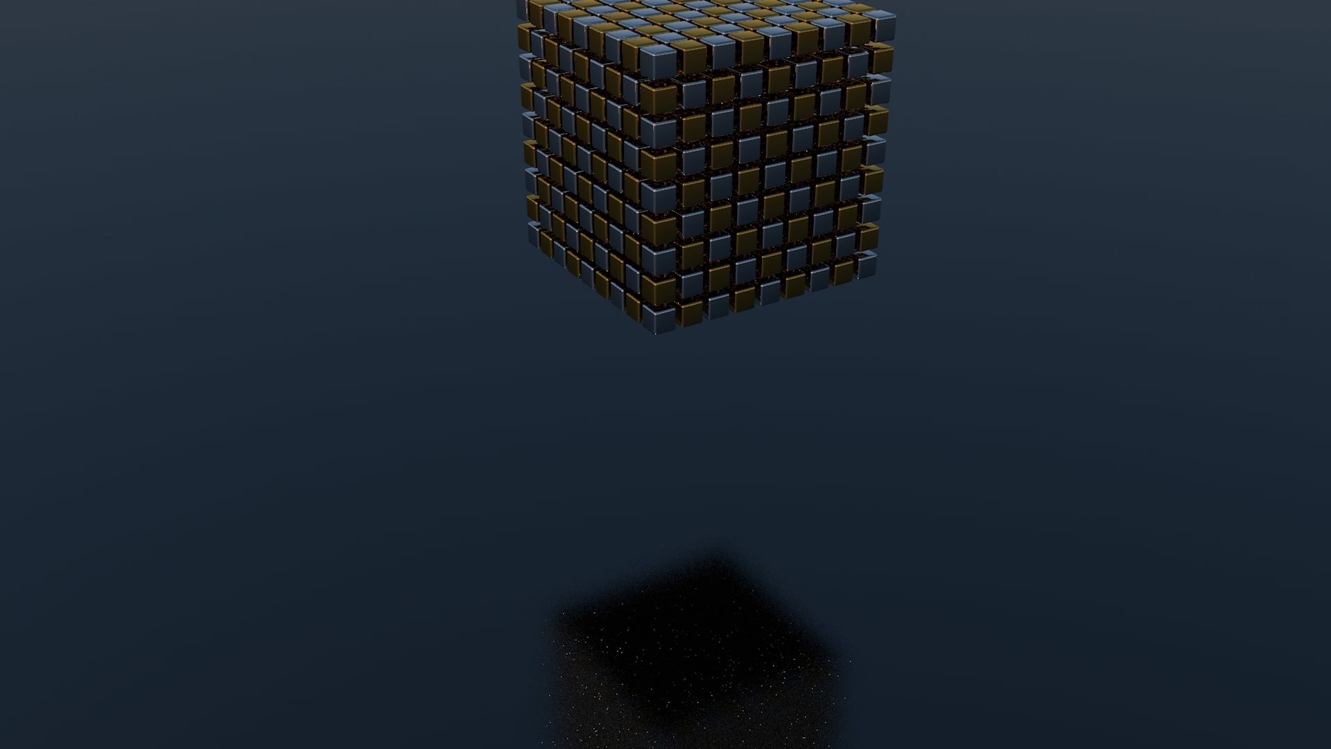 3D cube falling - TurboSquid 1552232