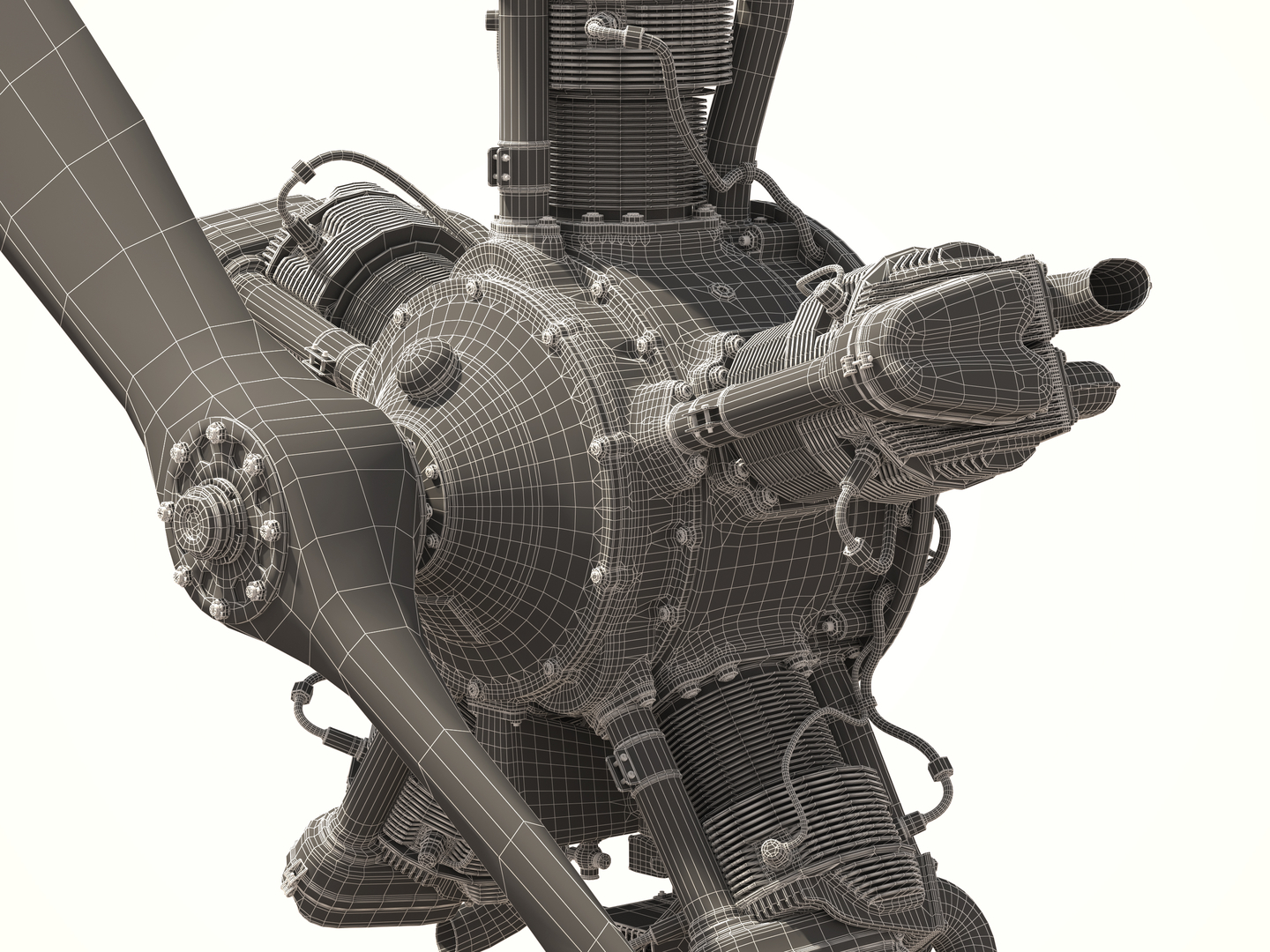 Shvetsov m-11 radial aircraft 3D model - TurboSquid 1552317