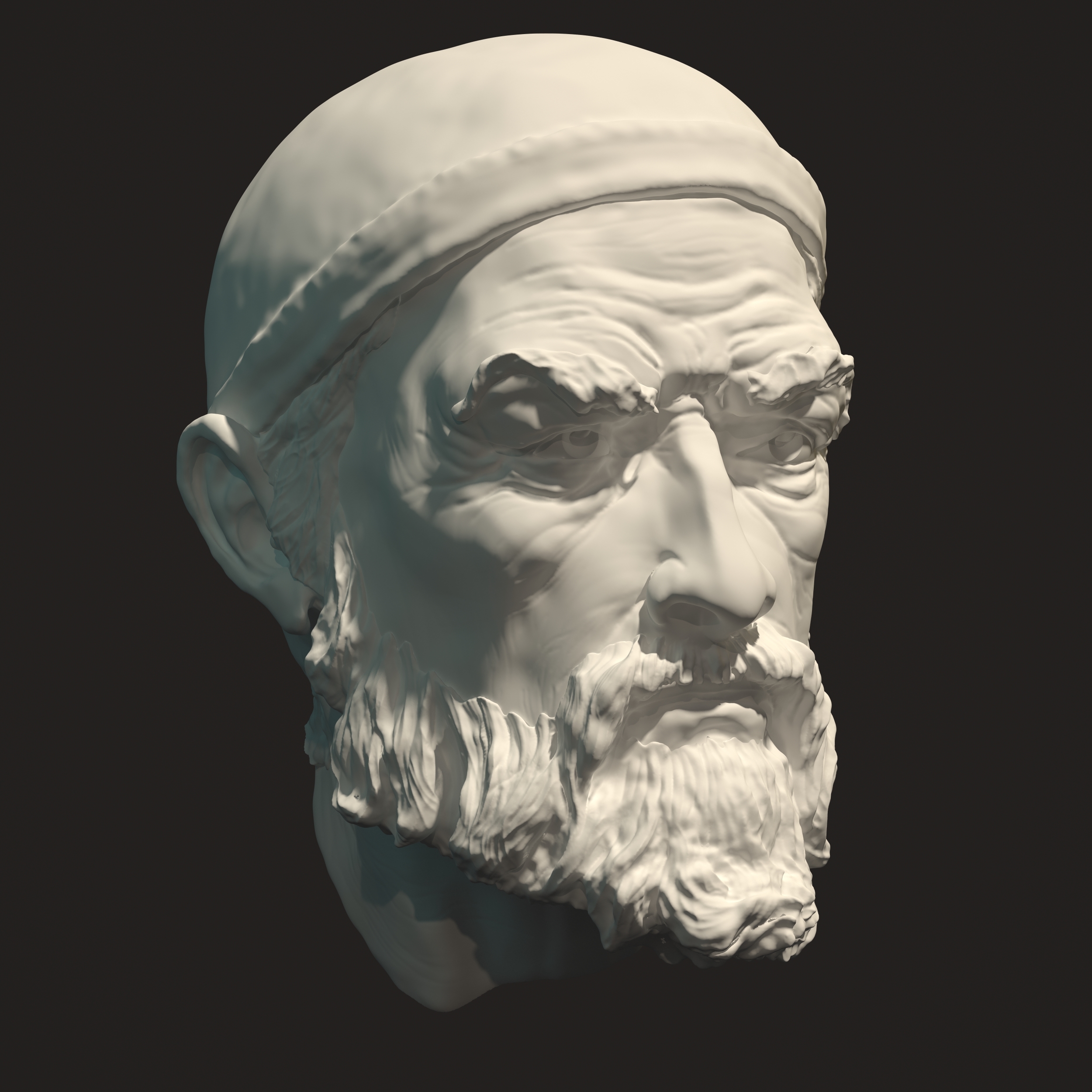 Sculpture fisherman s head 3D model - TurboSquid 1552342