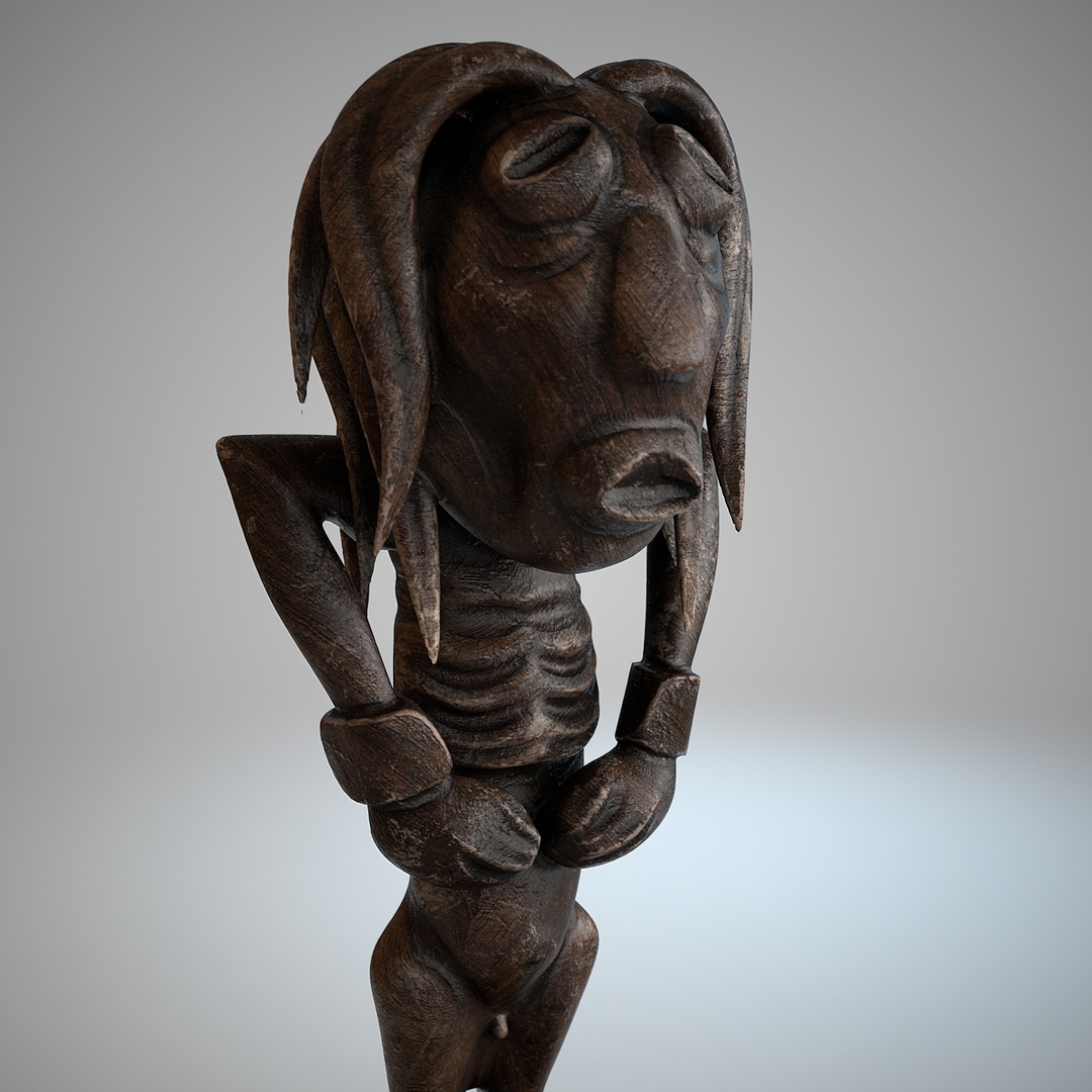 modelo 3d Estatua tribal 01 - TurboSquid 1552686