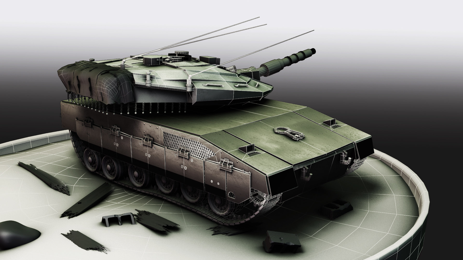 Merkava tank 3D model - TurboSquid 1552879