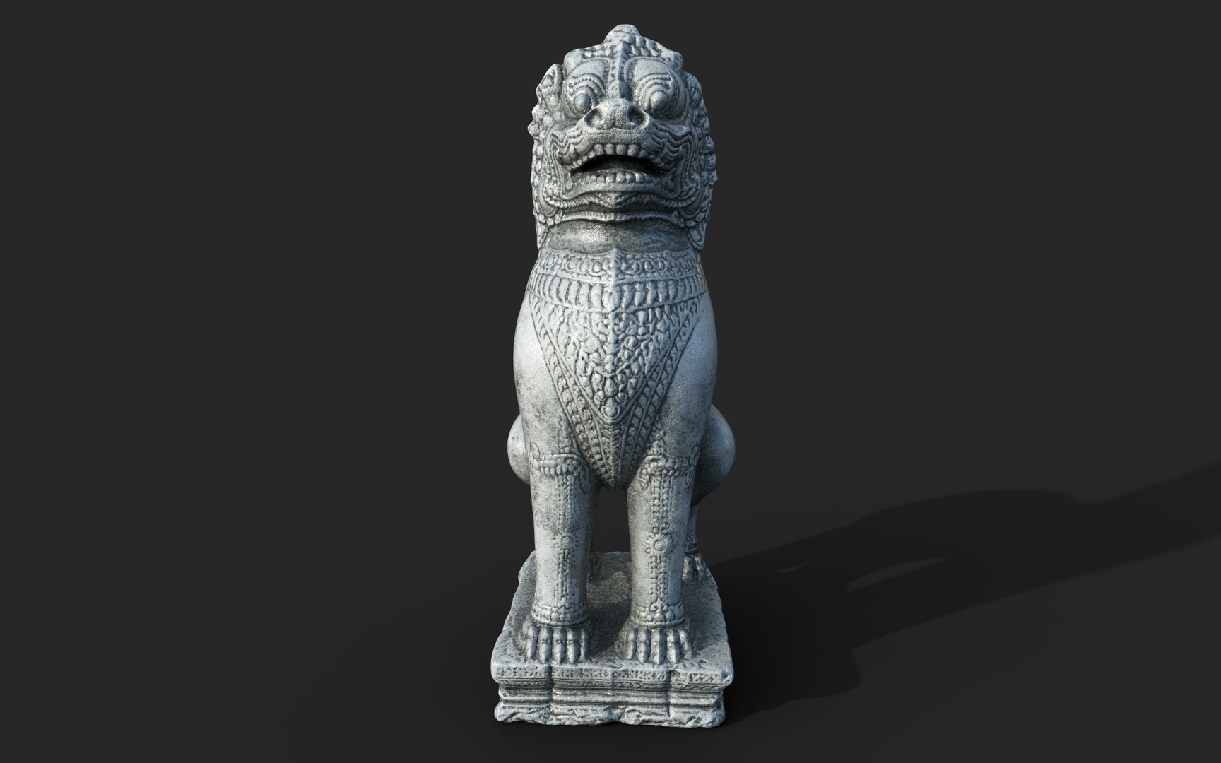 3D bayon lion statue - TurboSquid 1553108