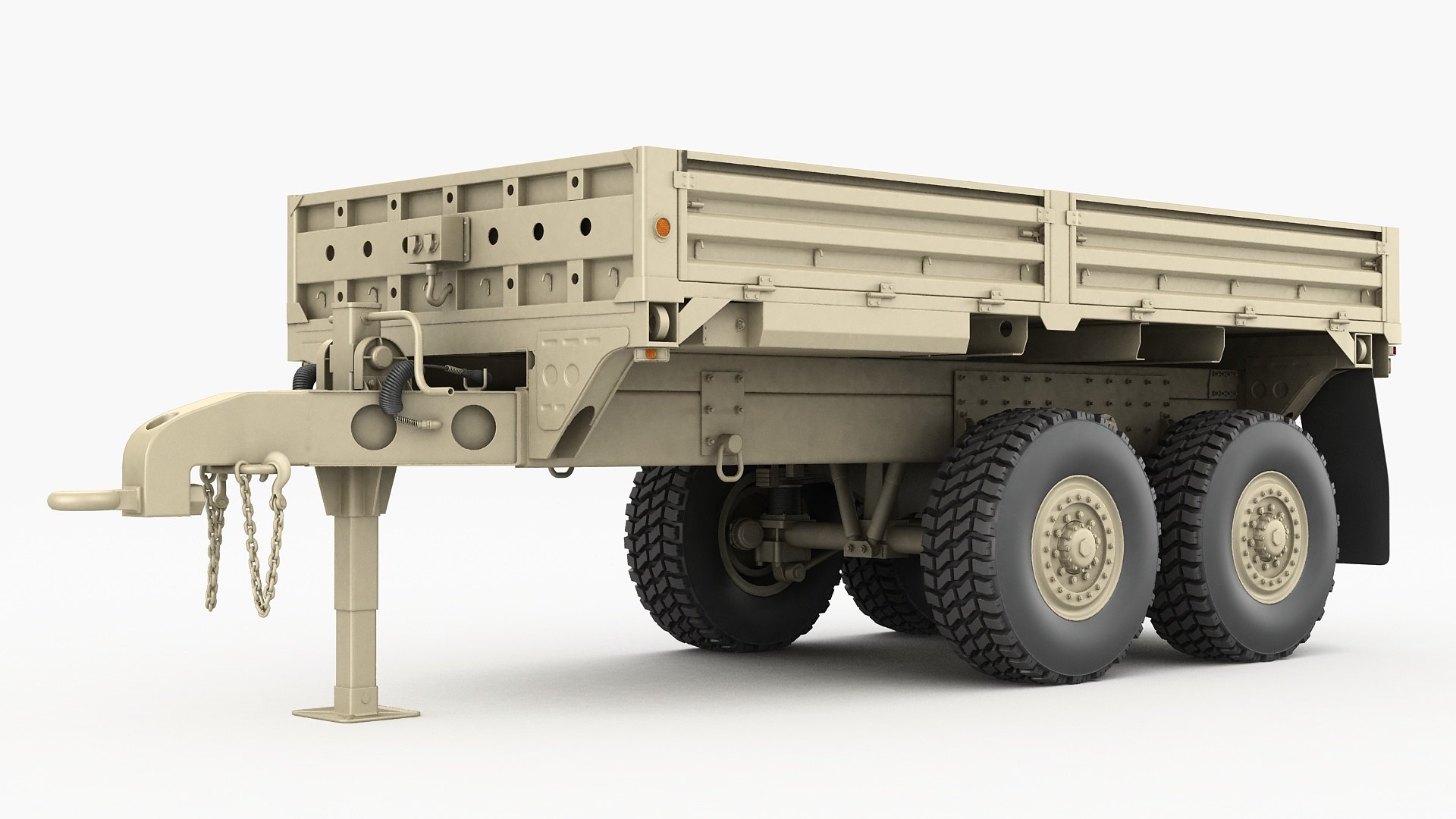 3D m1095 trailer vehicles model - TurboSquid 1553256