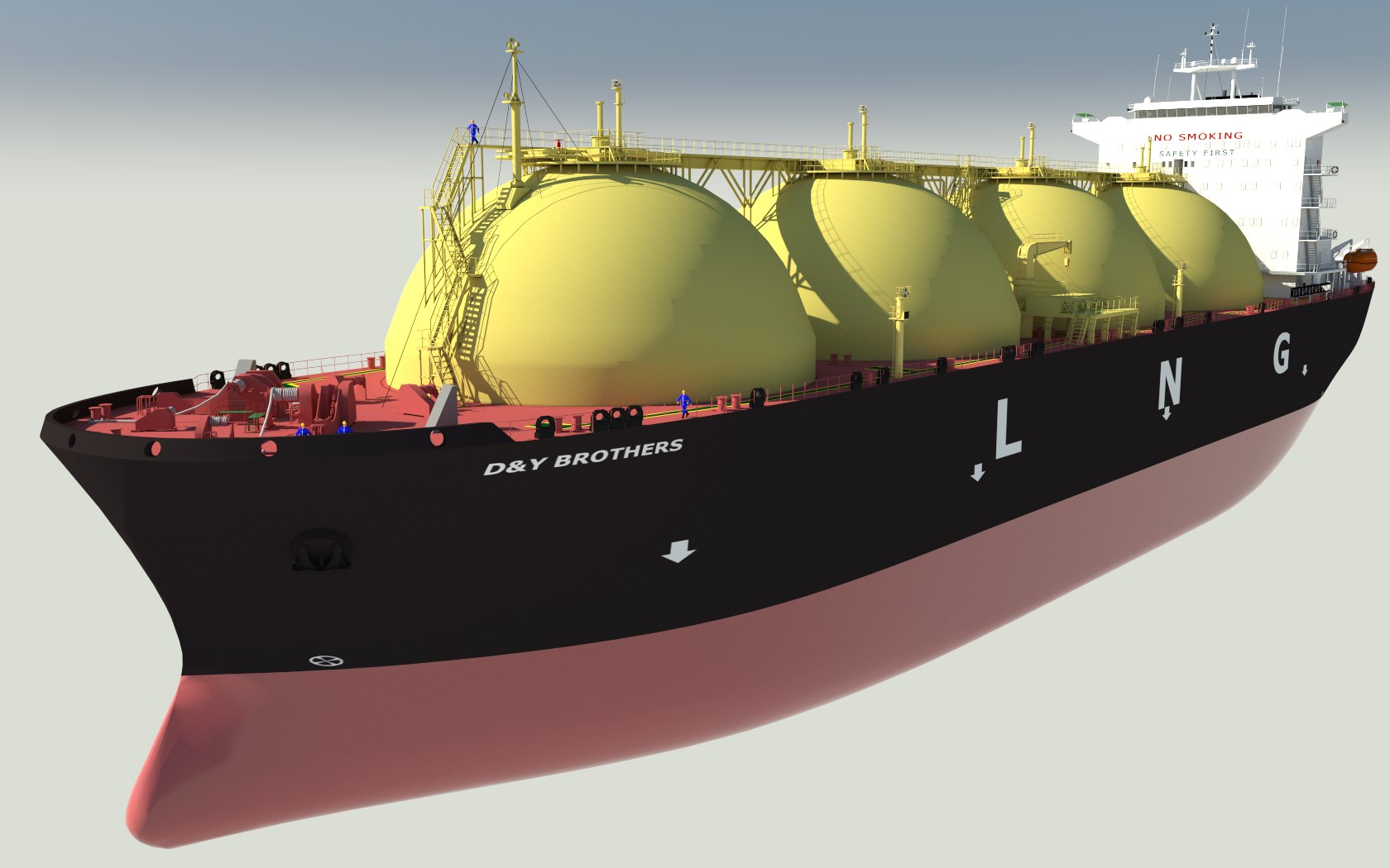 Lng carrier ship vessel 3D - TurboSquid 1551766