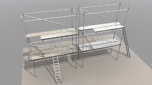 3d model of rolling industrial platform