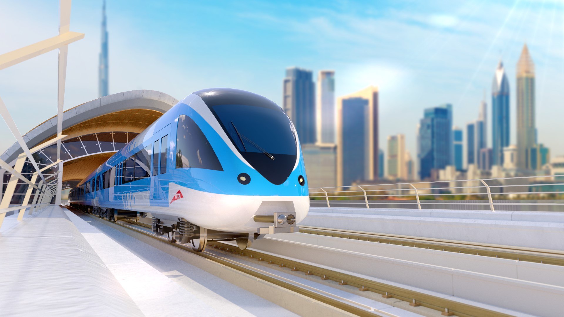 Dubai metro stations train 3D - TurboSquid 1553284