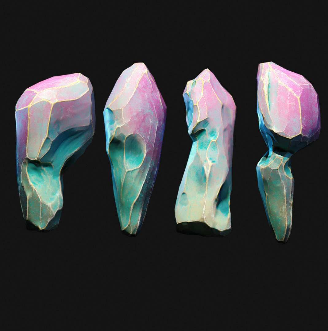 Stylized stone ready 3D - TurboSquid 1536290