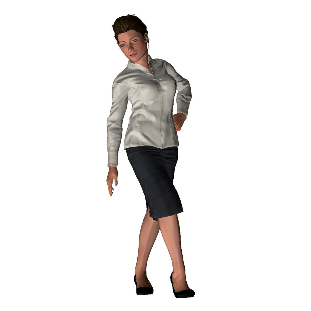 Woman character rigged 3D model - TurboSquid 1553491