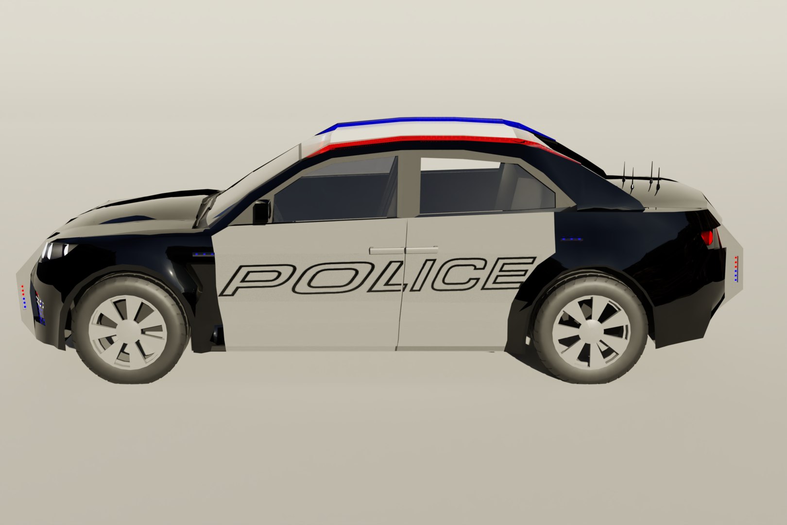 3D police car model - TurboSquid 1553517