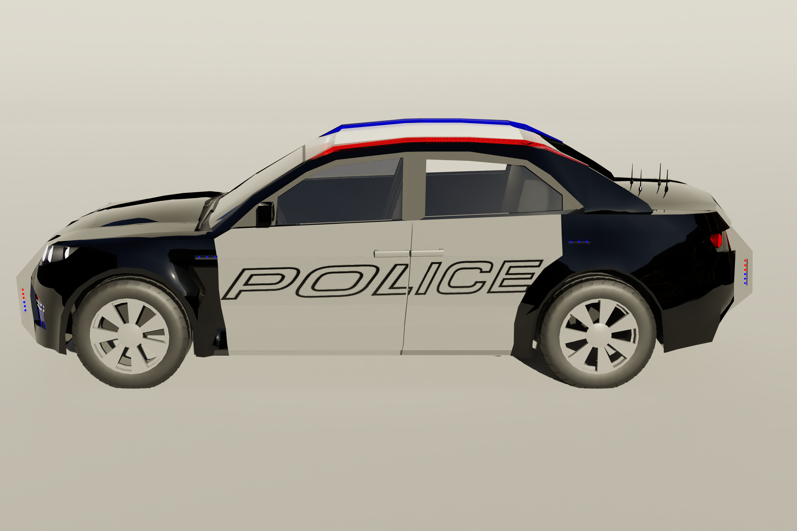3D police car model - TurboSquid 1553517