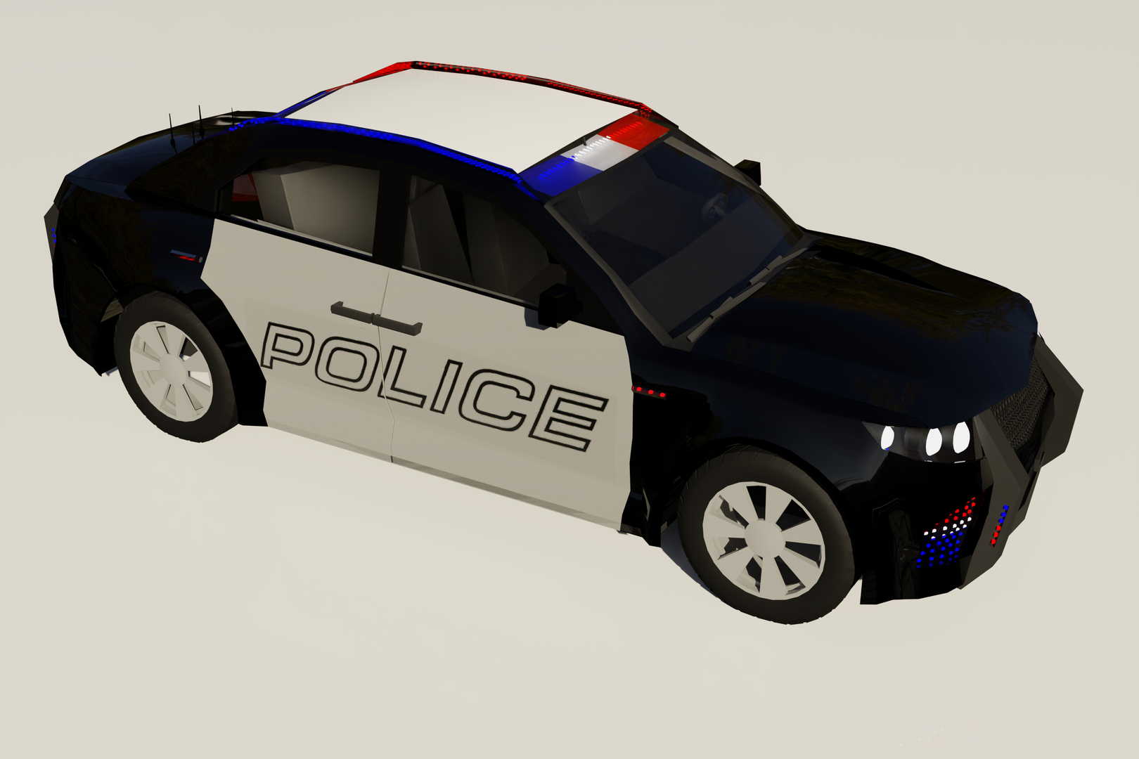 3D police car model - TurboSquid 1553517