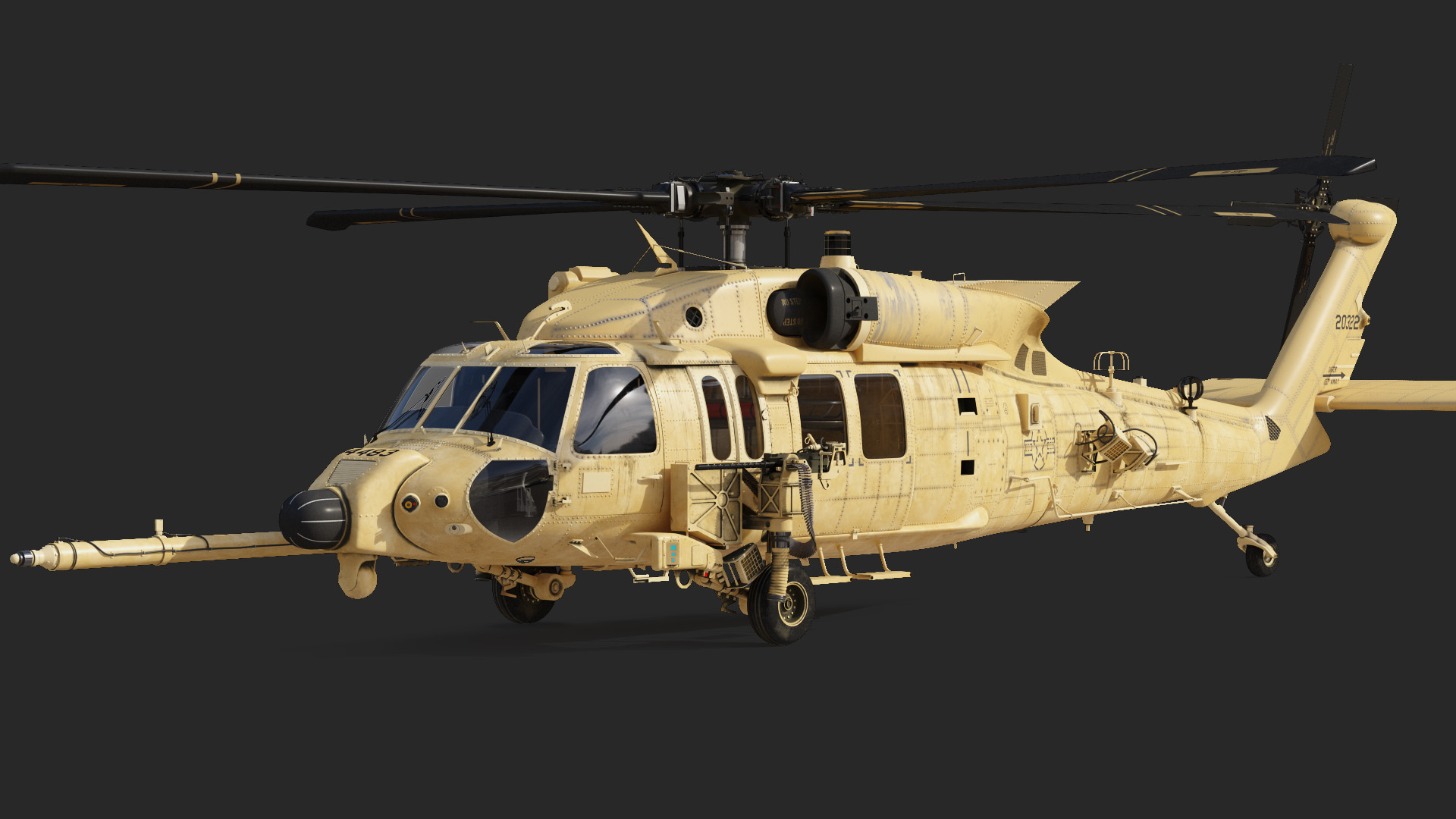 Sikorsky HH60 Pave Hawk Helicopter Desert Rigged Modelo 3D - TurboSquid ...