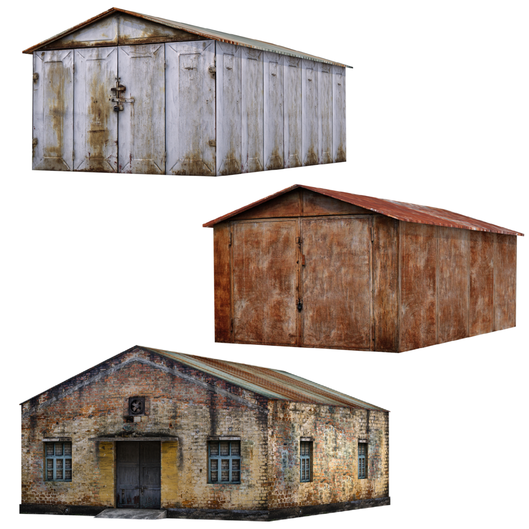 Coleção Low Poly Warehouse Modelo 3D - TurboSquid 1553630