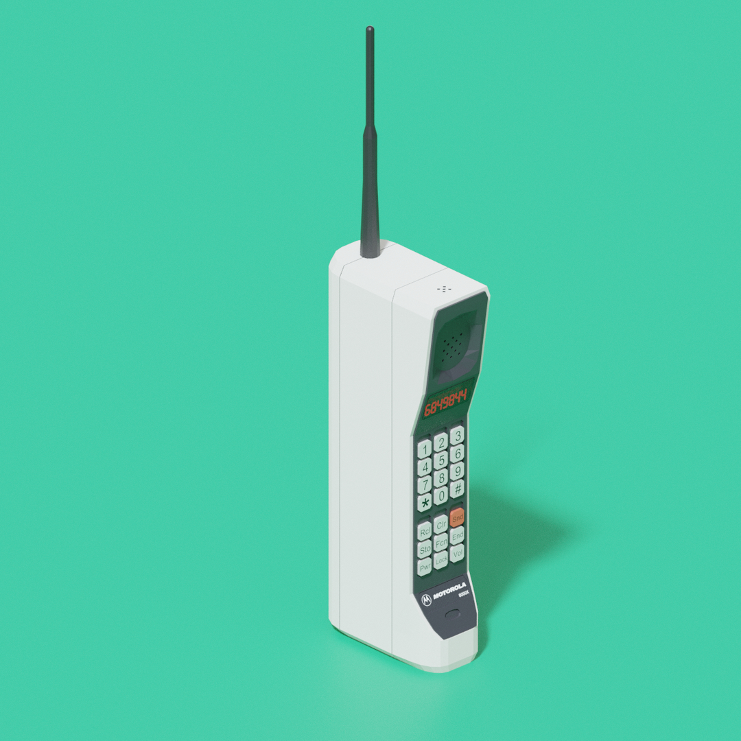 Motorola DynaTAC 8000X 3d 모델 3D 모델 - TurboSquid 1553725