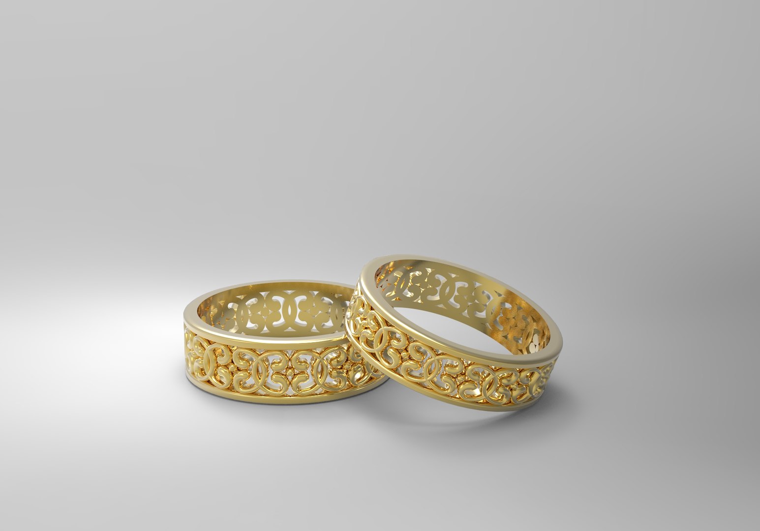 Wedding rings pattern model - TurboSquid 1553710