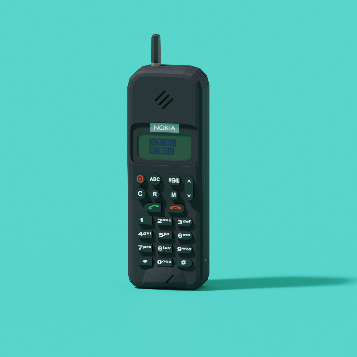 Nokia 1011 mobile phone 3D model - TurboSquid 1553838