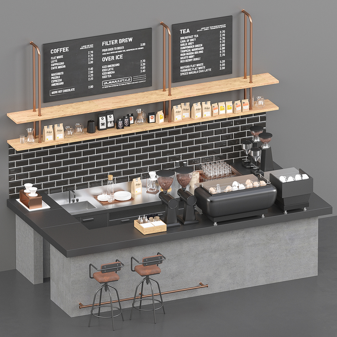 3D coffee modelling - TurboSquid 1553836