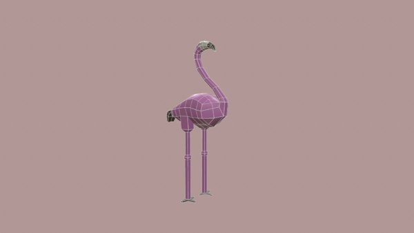 3D flamingo - TurboSquid 1553925