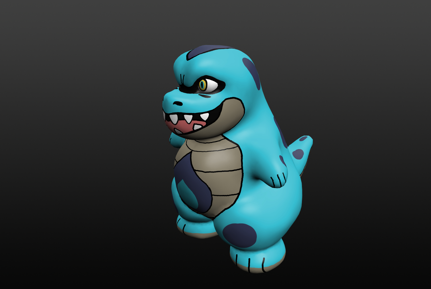 Chibi water gator fakemon 3D model - TurboSquid 1553961