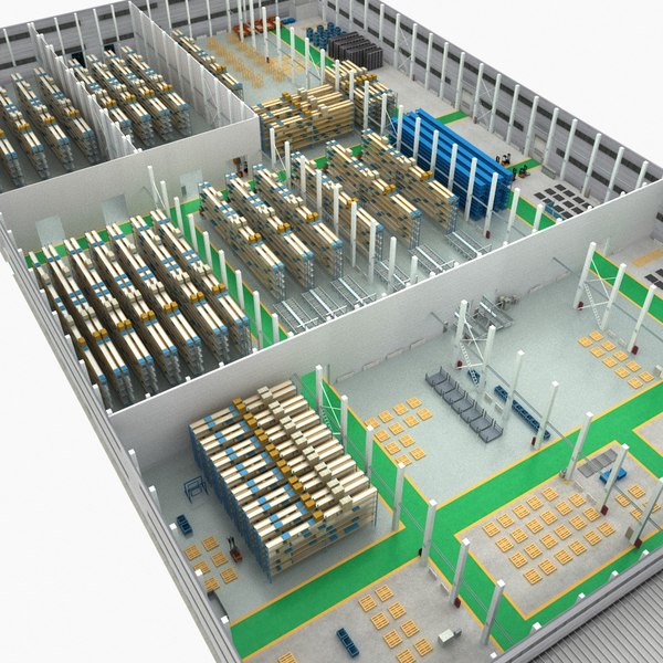 Warehouse 3D model - TurboSquid 1553969