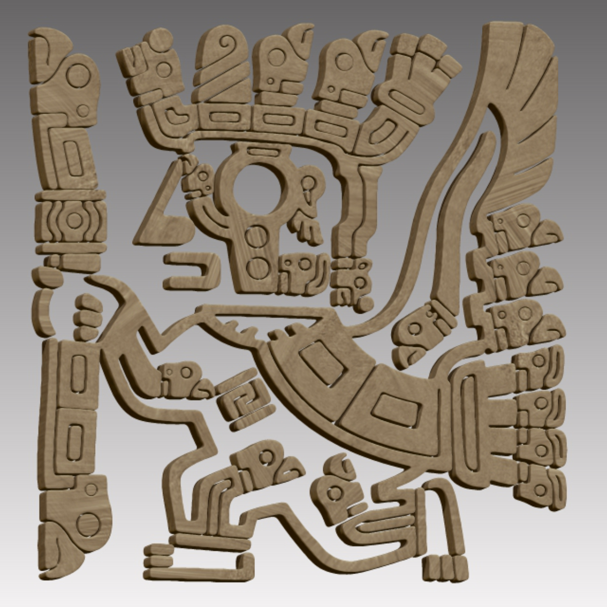 Carved stone inca model - TurboSquid 1554025
