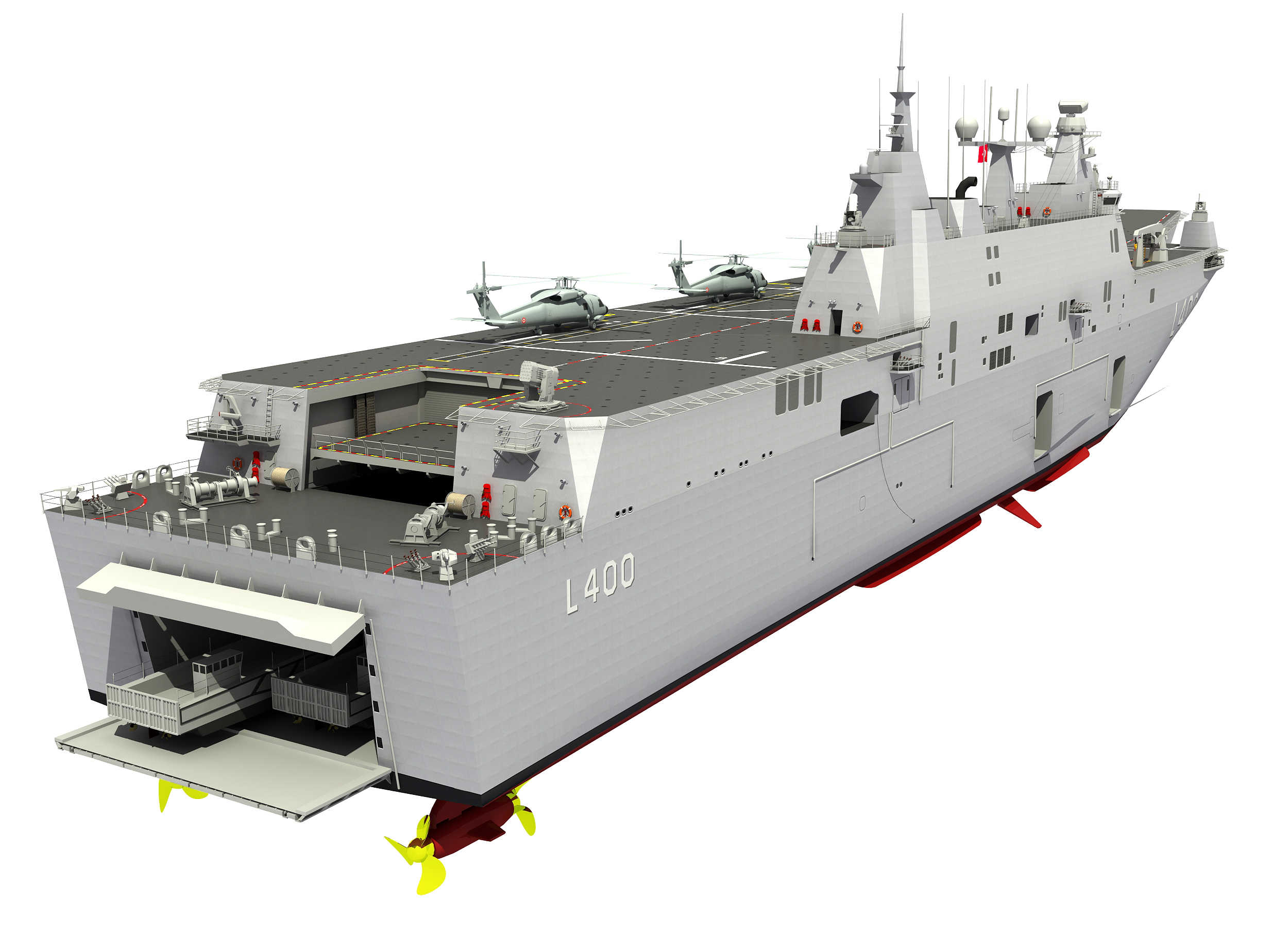 3D tcg anadolu lhd ship model - TurboSquid 1554232