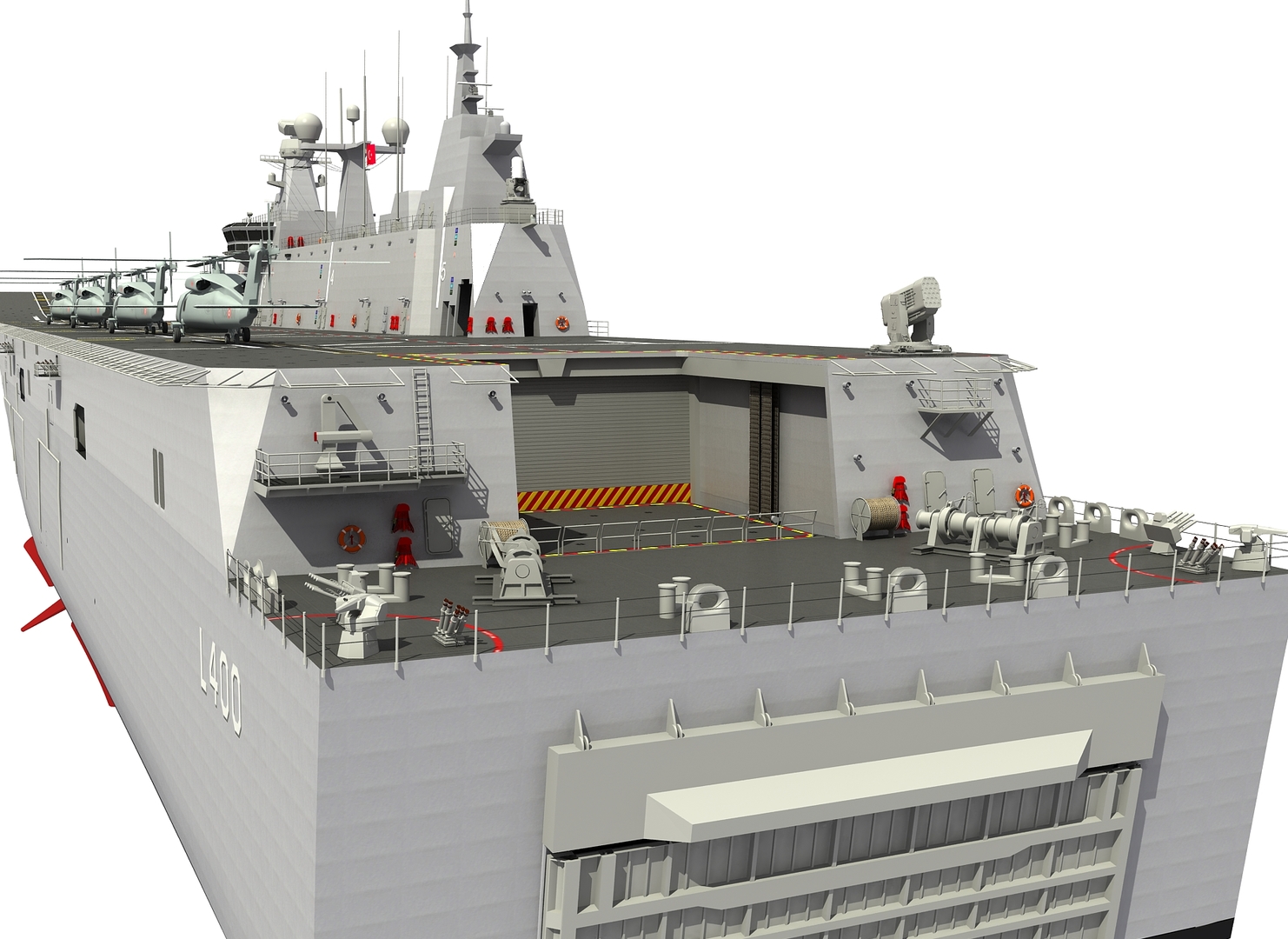3D tcg anadolu lhd ship model - TurboSquid 1554232