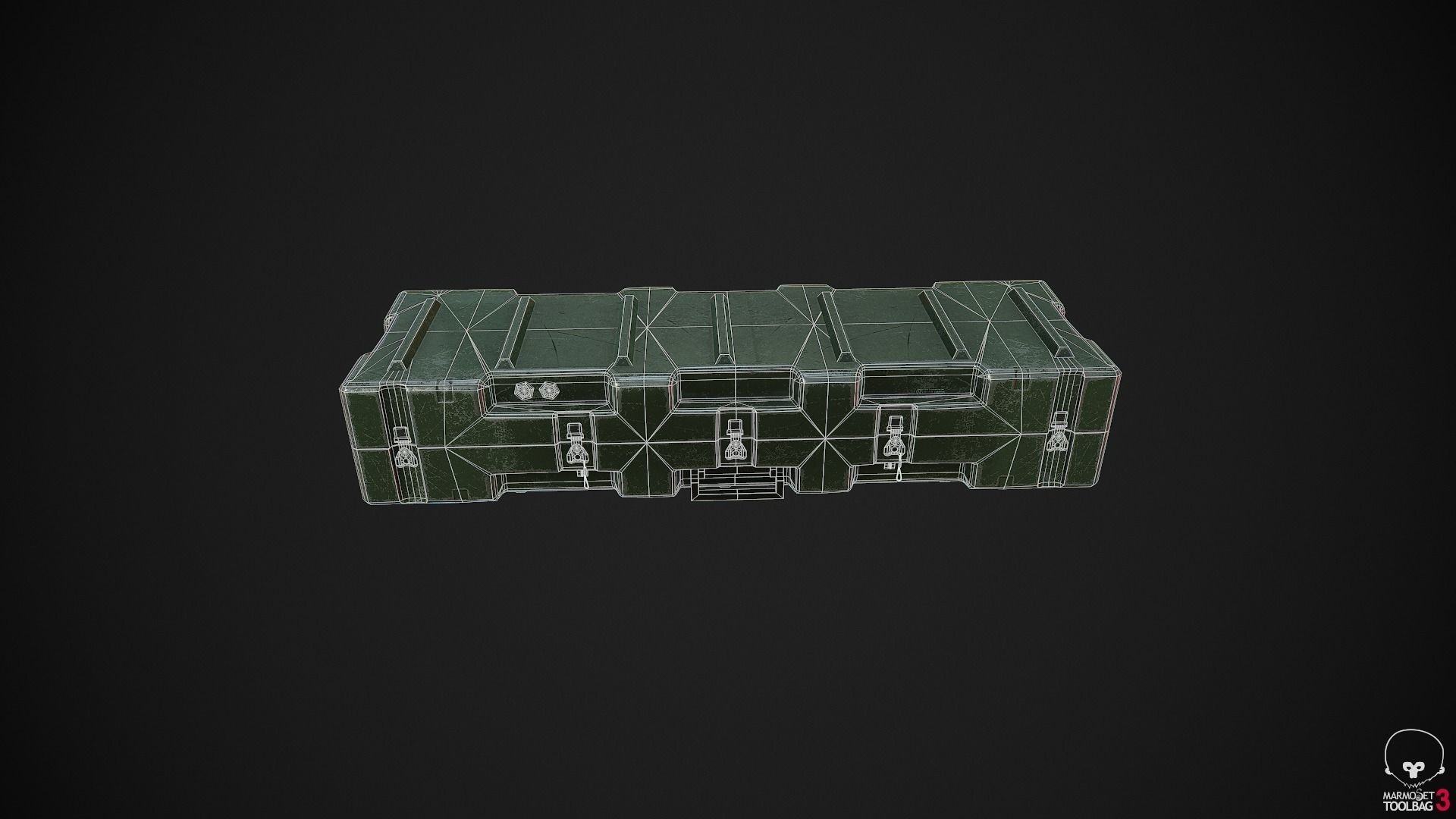 modèle 3D de Army Box Military box Low-poly - TurboSquid 1554411