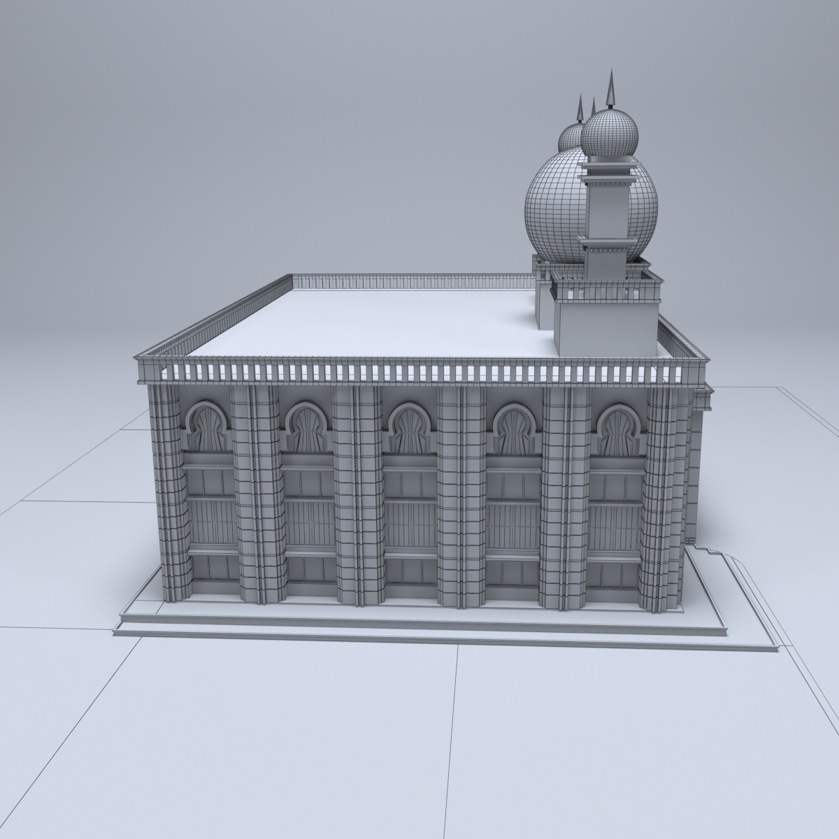 3D mosque model - TurboSquid 1554433