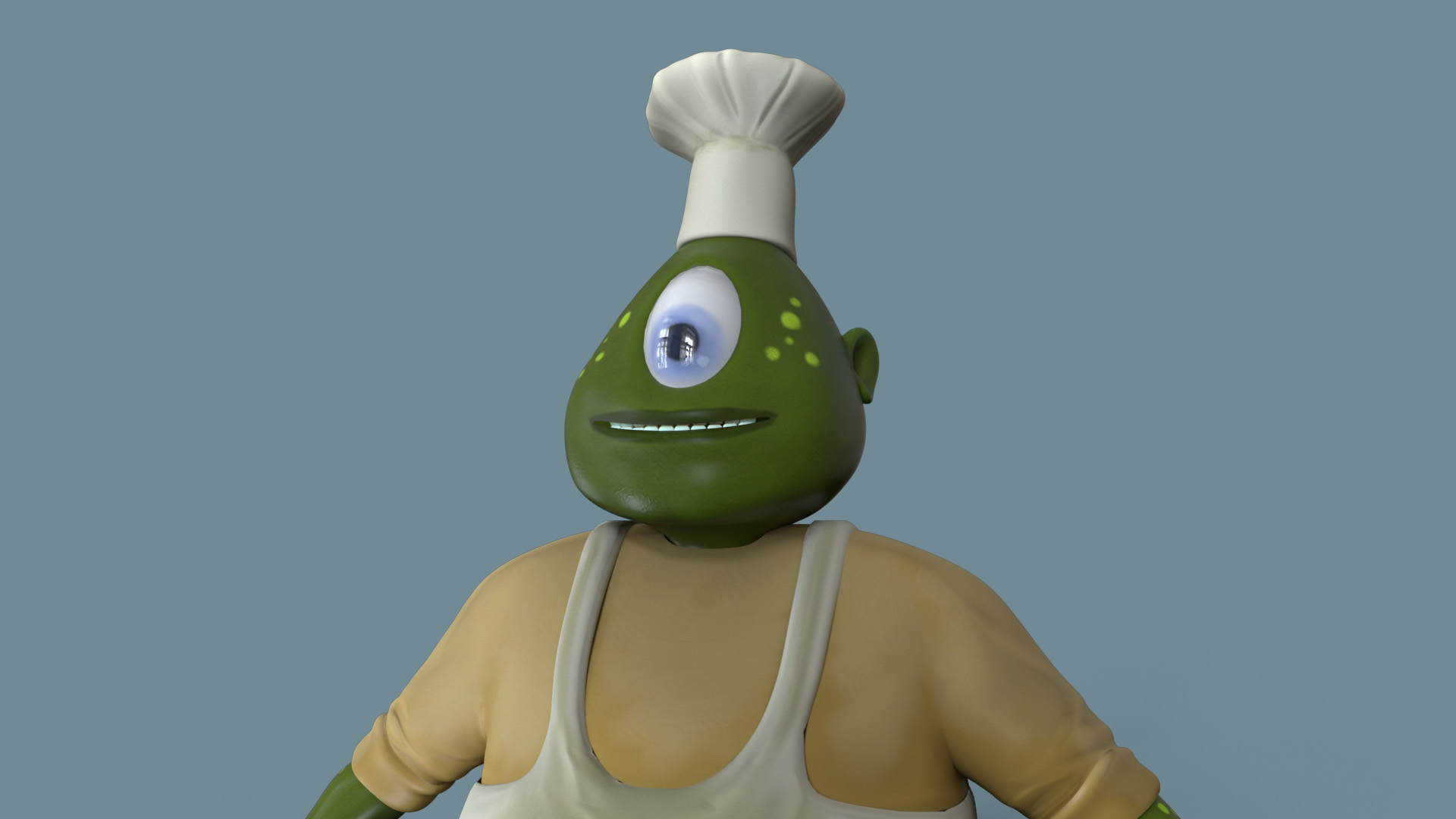 Alien chef model - TurboSquid 1542655