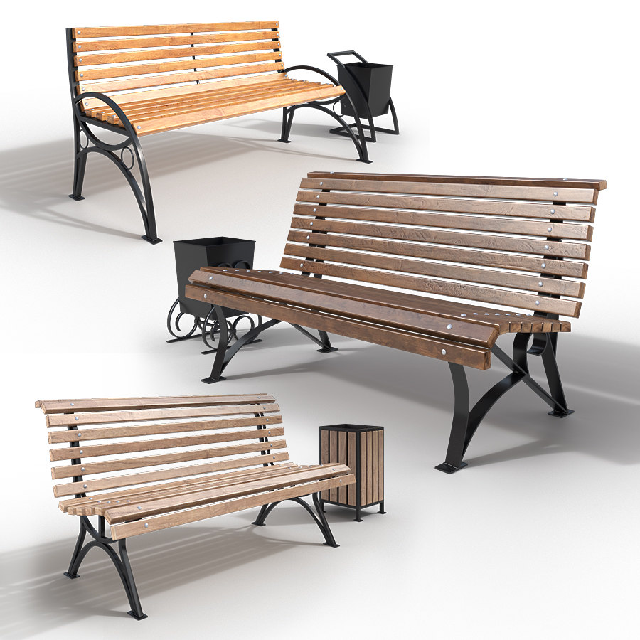 Bench 3D model - TurboSquid 1554567
