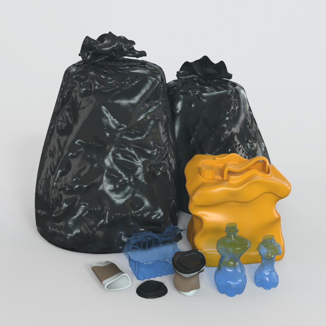 3d Model Garbage Bag Turbosquid 1554602