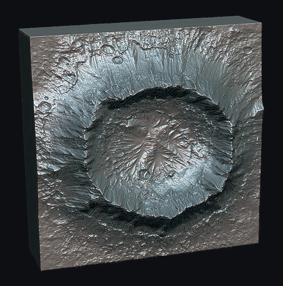 3D lunar monolith crater - TurboSquid 1554727