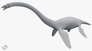 Dinosaur basilosaurus skeleton skull 3D model - TurboSquid 1597145