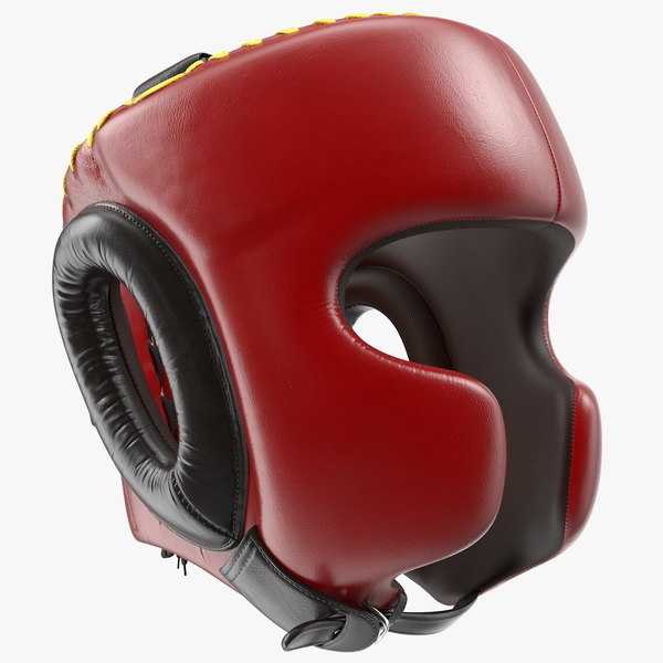 3D boxing training helmet red model - TurboSquid 1554965
