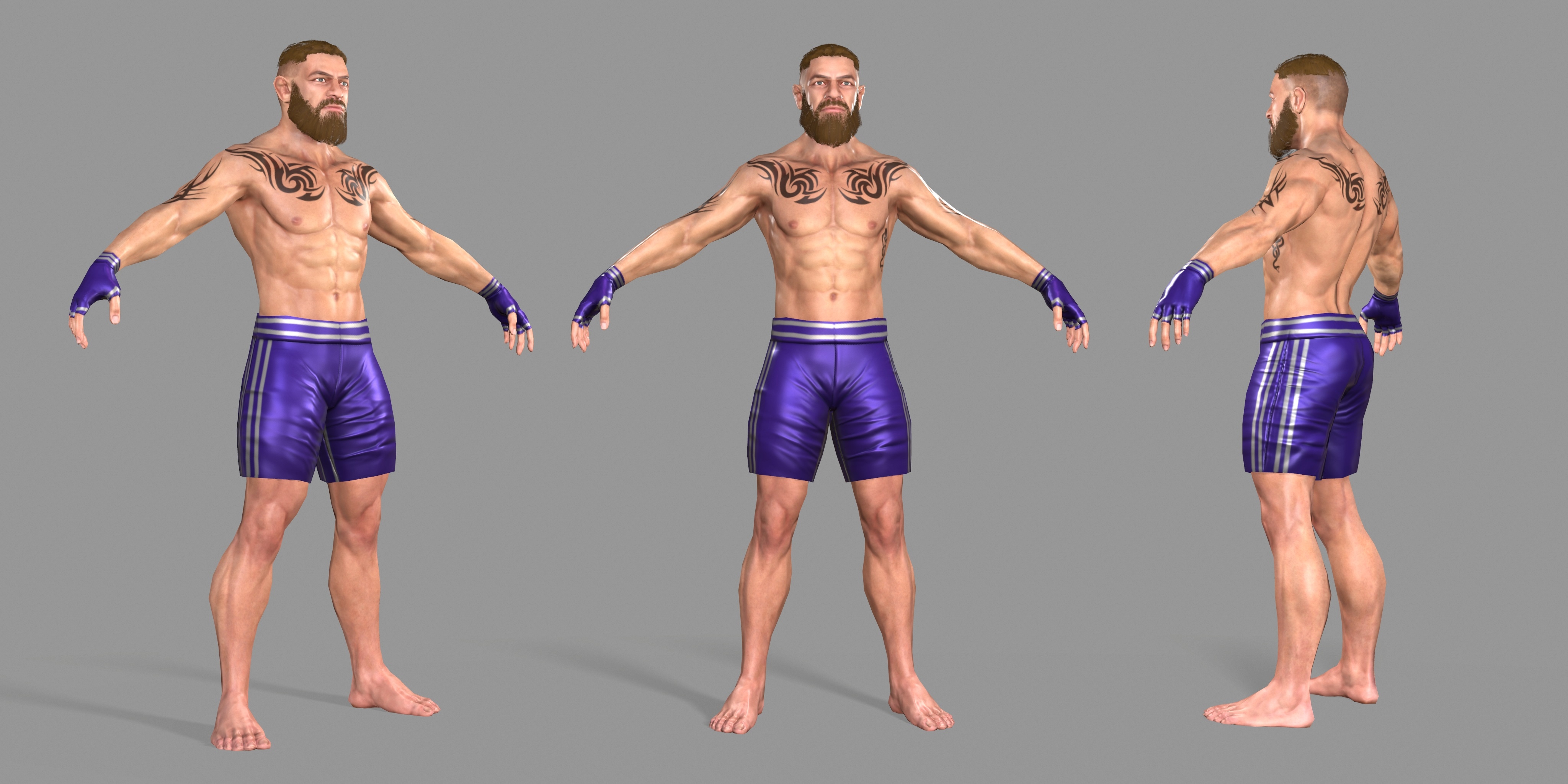 UFC拳击手3D模型 - TurboSquid 1554912