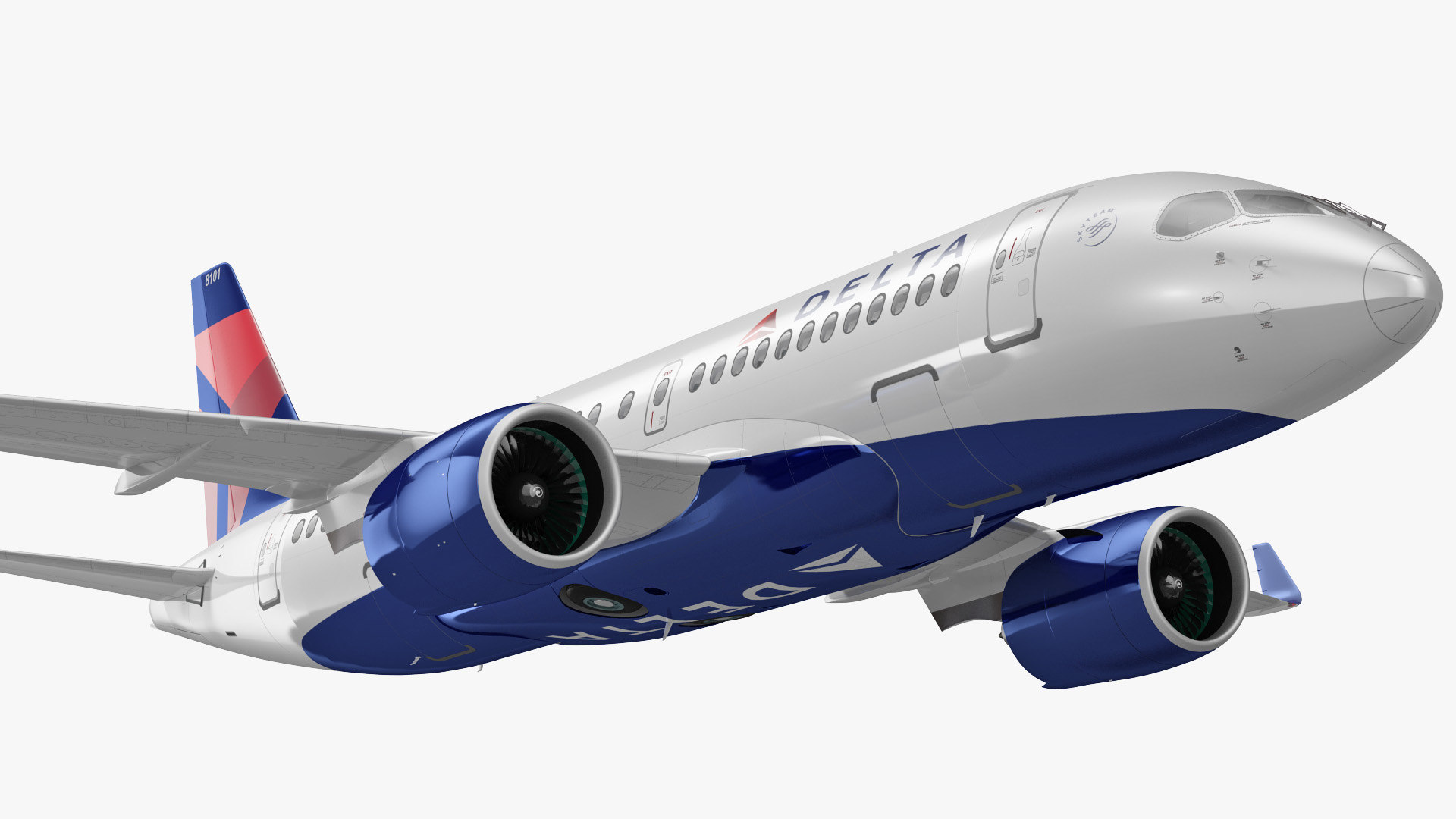 3D model airbus a220 100 delta - TurboSquid 1554956