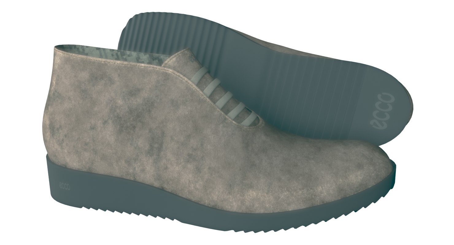 Shoes ecco model - TurboSquid 1555102