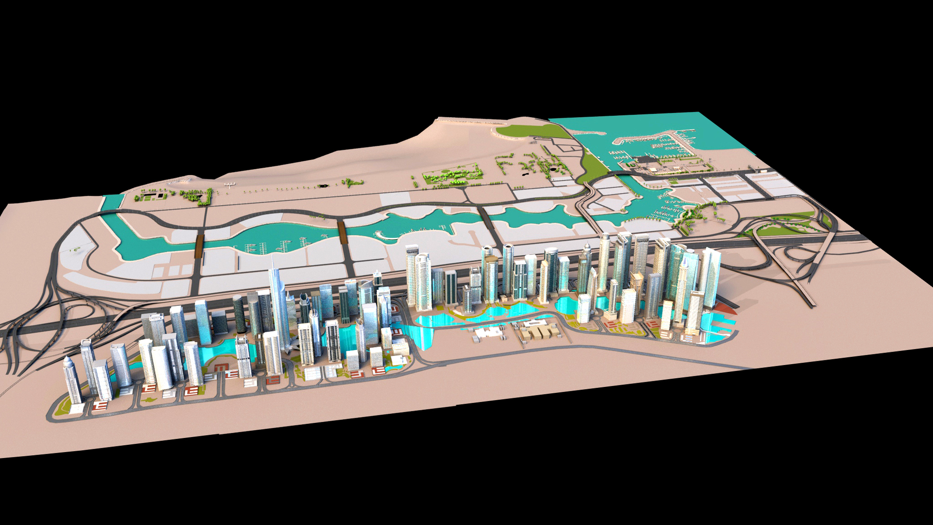 3D marina dubai model - TurboSquid 1555161