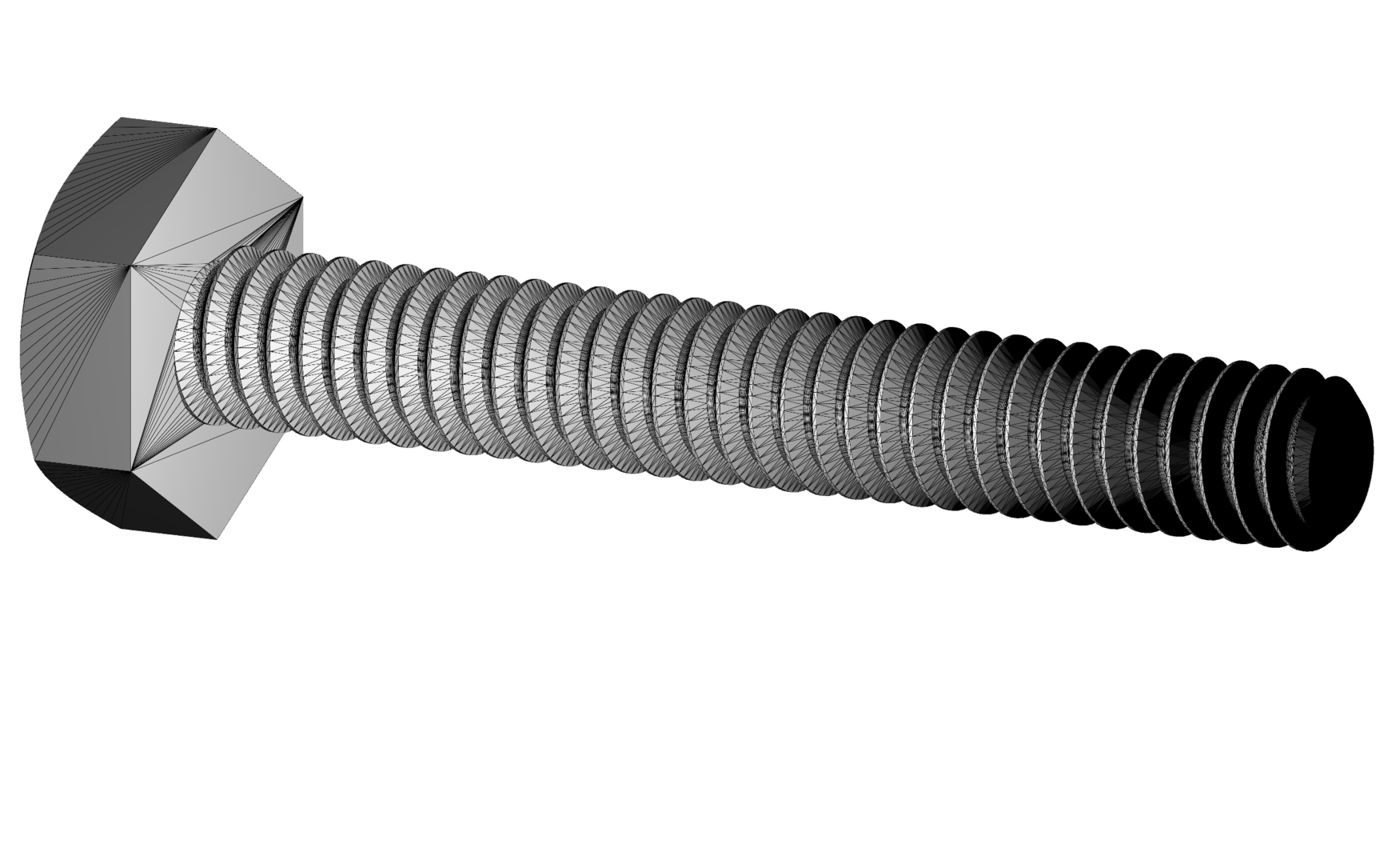Screw bolt m2 length 3D model - TurboSquid 1555163