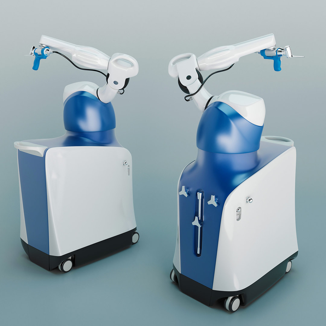 3D robotic arm assisted surgery - TurboSquid 1555265