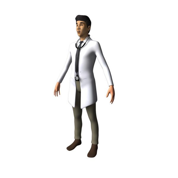 3D doctor character model - TurboSquid 1555281