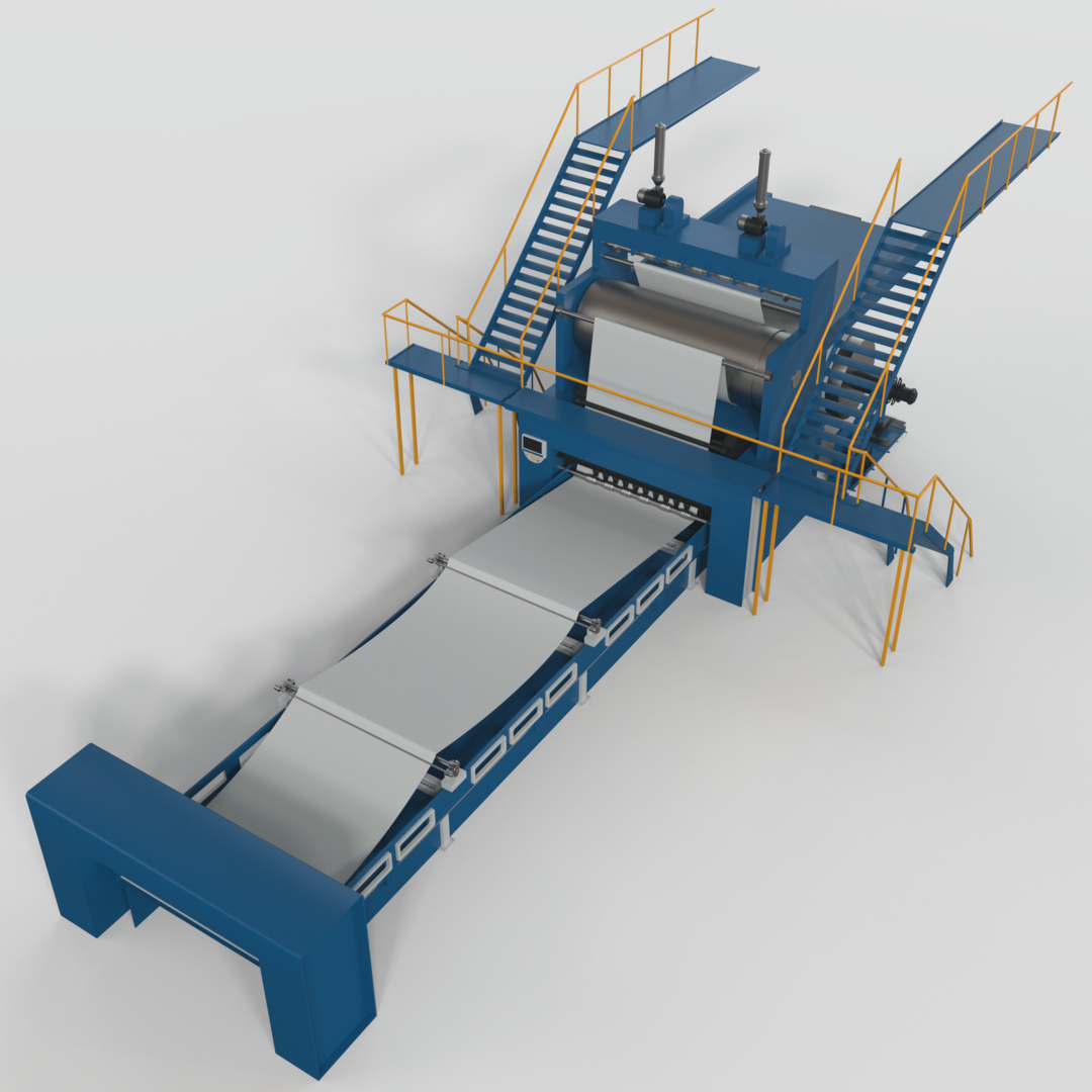 Paper making equipment 3D model - TurboSquid 1555333